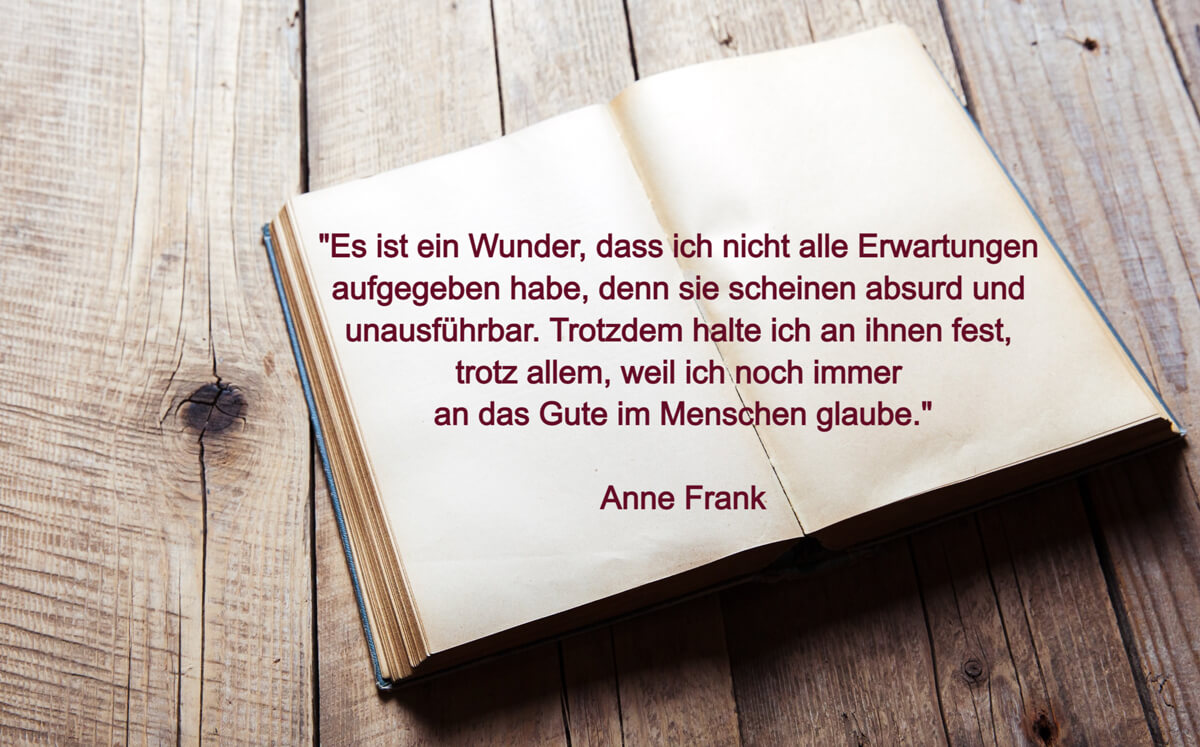 33 lehrreiche Zitate von Anne Frank - Gedankenwelt